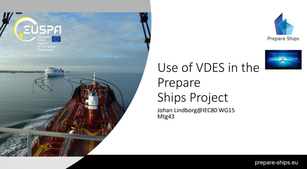 Saab Transpondertech presents VDES at IEC TC80 | prepare-ships.eu